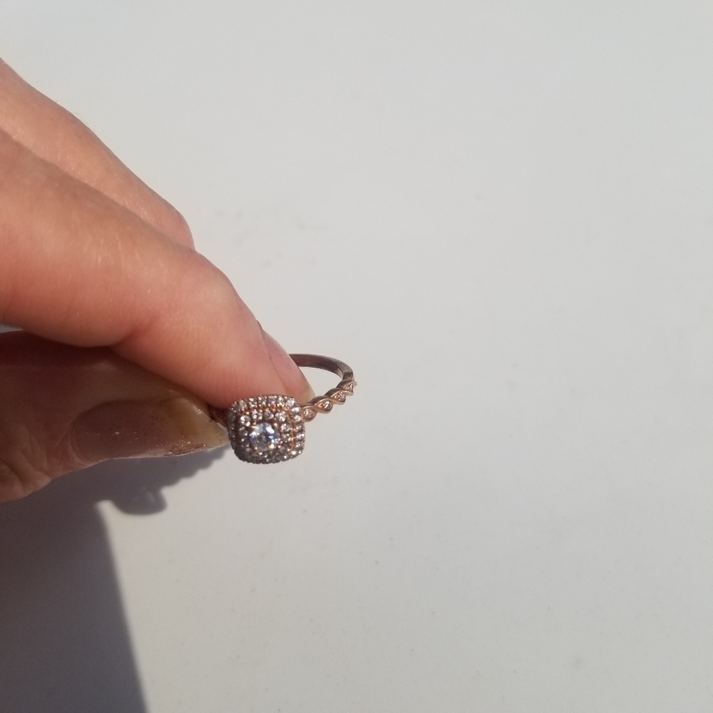 Genuine Diamonds Solid 10k Engagement Ring Stamped 10… - Gem